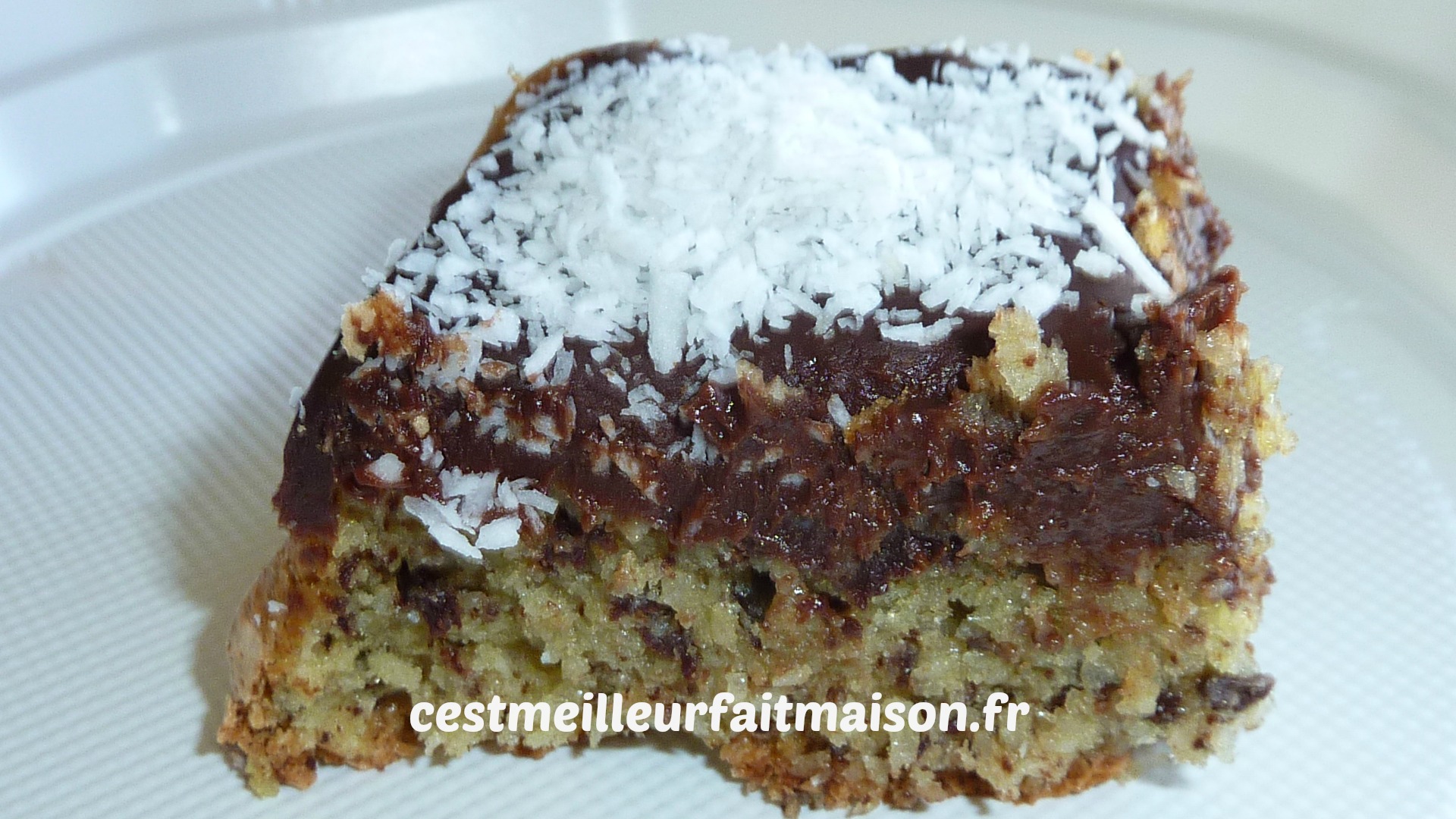 Gâteau chocolat coco - C'est meilleur fait maison