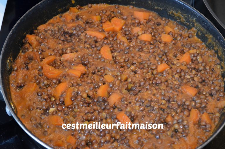 Lentilles à la marocaine - C'est meilleur fait maison